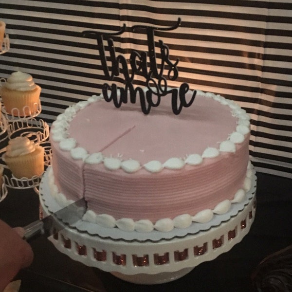 That's Amore Cake Topper, for Wedding Day ,engagement, Anniversary ...