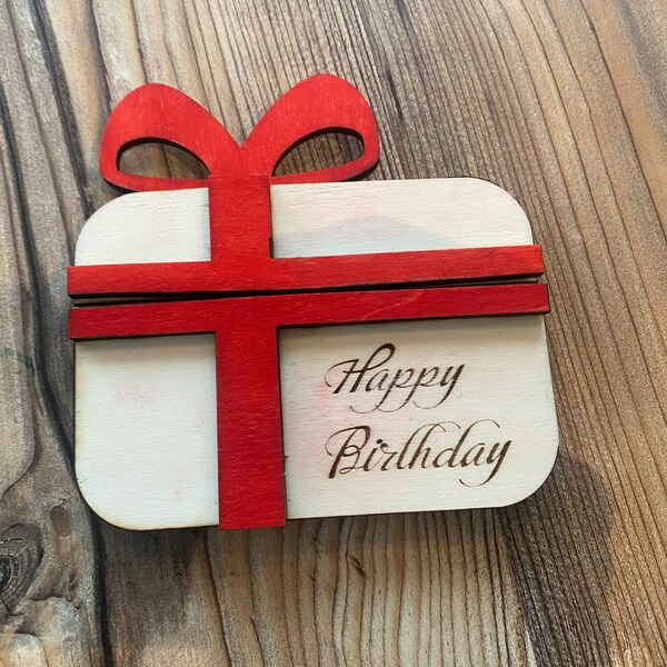 Gift Card Holder Svg, Laser Cut File, Gift Card Box Svg, Personalized ...