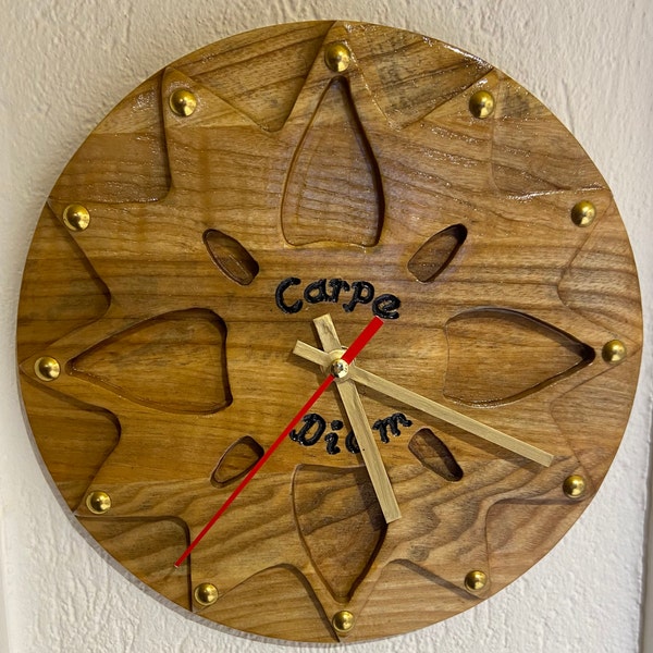 Unfinished Wooden Wall Clock, DIY Round Wood Clock, Blank Wood Clock ...