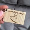 Personalised Oak Wooden Handwriting Note Letter Keyring - Etsy UK