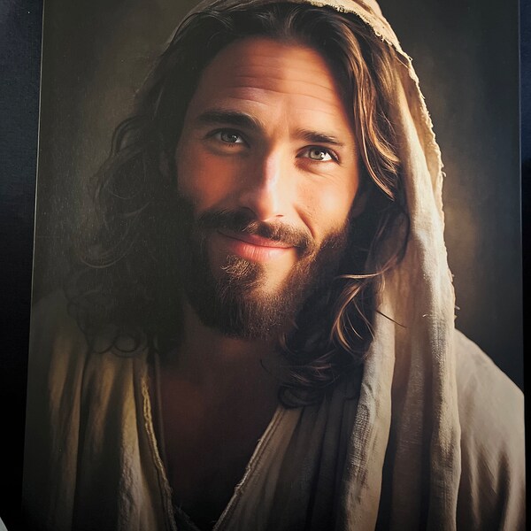 Jesus Unframed Poster | Jesus Looking up to Heaven Satin Poster | Jesus ...