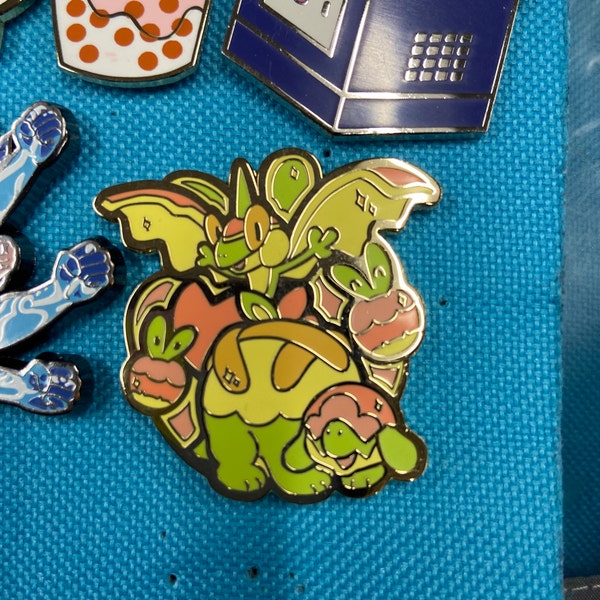Poke Enamel Pins | Appletun, Applin, Dreepy, Drakloak, Dragapult ...