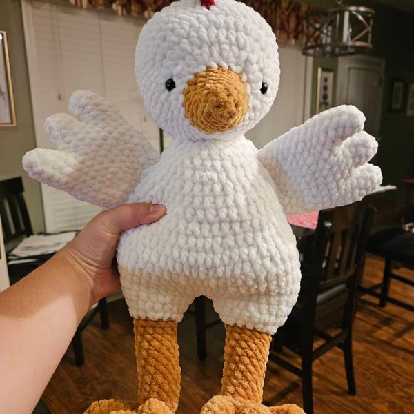 Crochet Chicken Lovey Snuggler Safety Blanket: Henrietta the Baby ...