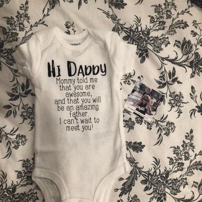 Hi Daddy Baby Announcement Husband Pregnancy Announcement for Husband ...