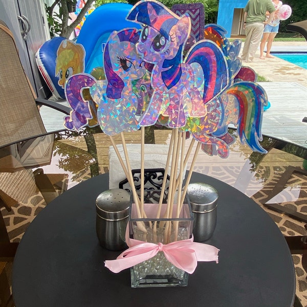 My Little Birthday Printable Little Pony Personalized Centerpiece ...
