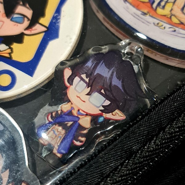 DOUBLE SIDED Chibi Star Guardian Xayah and Rakan Acrylic Keychains ...