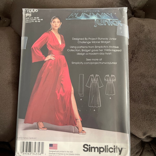 Uncut Factory Folded Sewing Pattern Simplicity 8231 Sizes 6 8 10 Misses ...