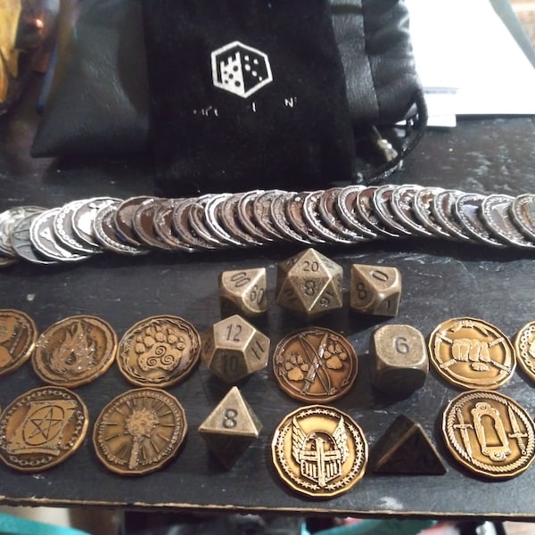 Engraved RPG Character Token Set: All 12 Class Coins - Etsy