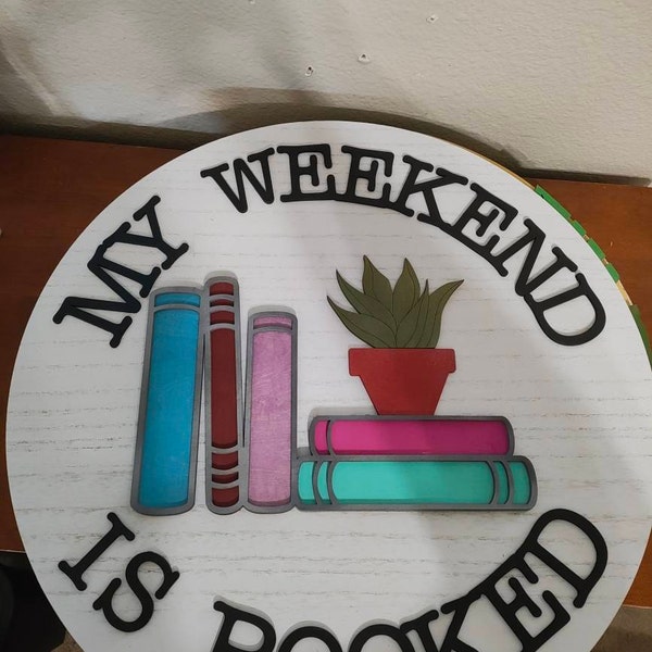 Reading Book Door Hanger Bundle File SVG, Library, Glowforge ...