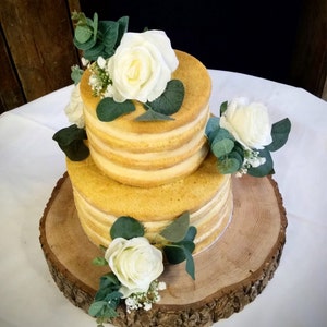 FULL SET Gypsophila and Eucalyptus Leaf Cake Topper Wedding - Etsy UK