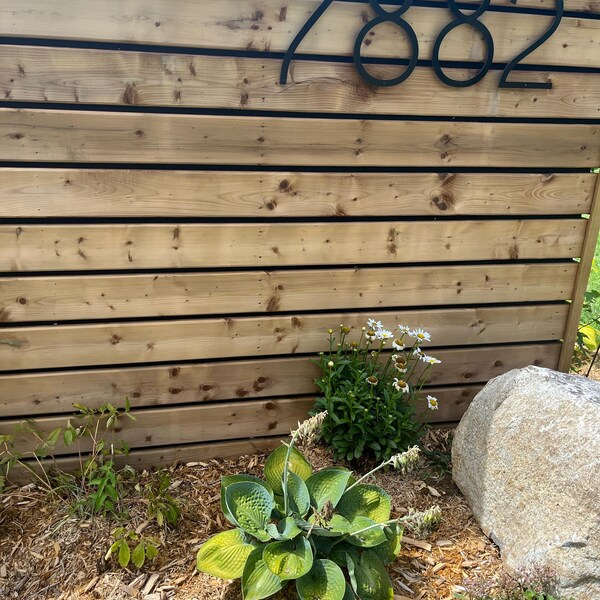 THIN MODERN Black Sign Letters for Street Address Signs and House ...