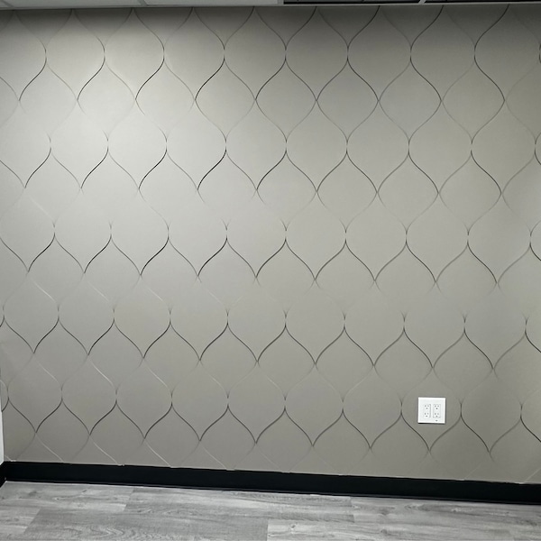 Wave Wall Panels, Wall Paneling, 3D Accent Wall Panels, Mid Century ...