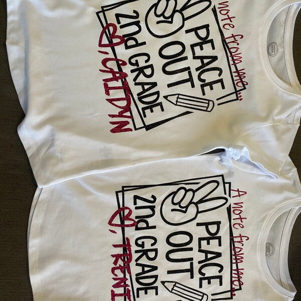 Peace Out 2nd Grade Svg,second Grade Svg,first Day of School Svg,back ...