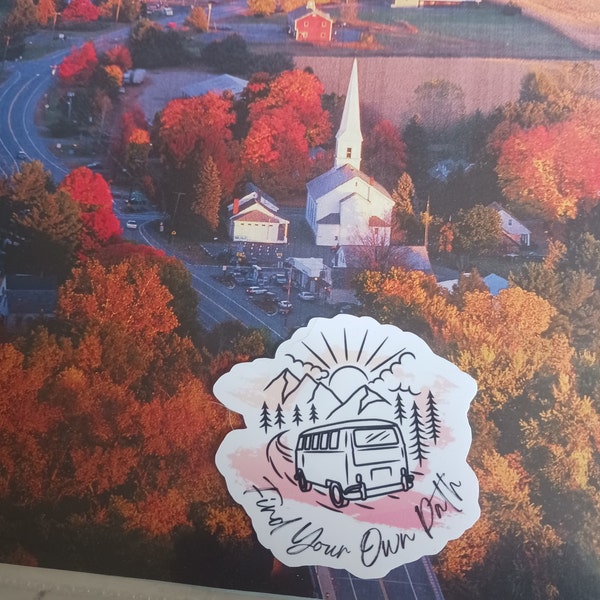 Find Your Own Path Sticker, Boho Sunset Sticker, Beetle Lover Decal ...