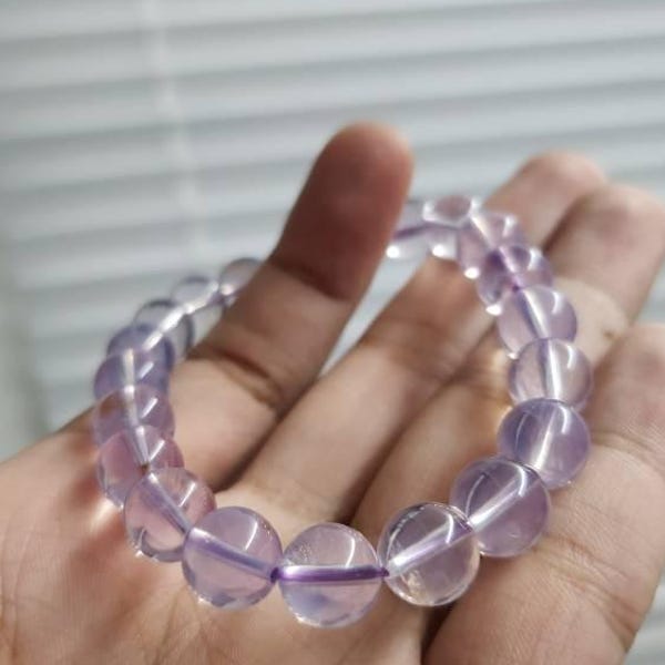 14mm Rare Natural Genuine Kunzite Cube Shape Beaded Bracelet,high ...