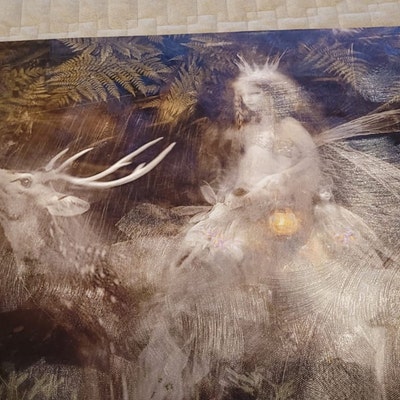 Fairy Art Print Bedtime Story Print Mounted or Unmounted Canvas on ...