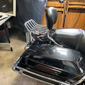 Chrome Rear Saddlebag Guards Support Kit Harley Davidson Touring ...