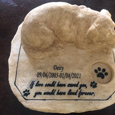 Dog Memorial Stones Pet Memorial Stones for Dogs, Sympathy Dog Garden ...