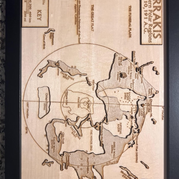 3D Wood Engraved Map of Pantala Wings of Fire Map - Etsy