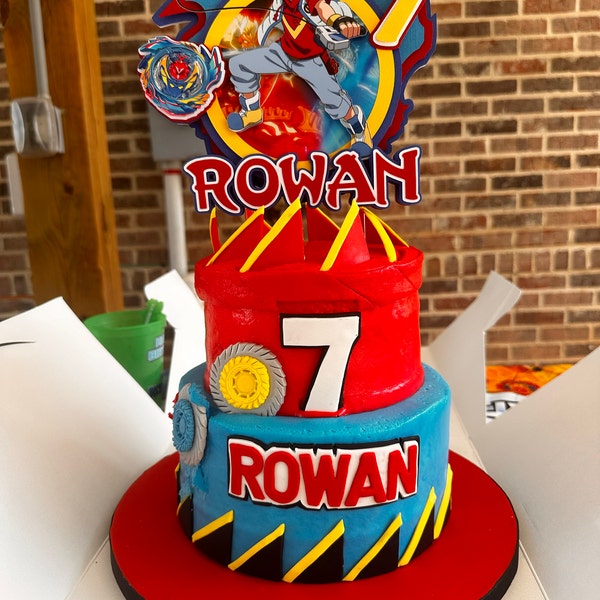 Beyblade Cake Topper Beyblade Party - Etsy