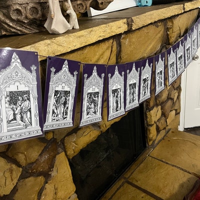 Printable Stations of the Cross Banner, Catholic Lent Devotional, Eater ...