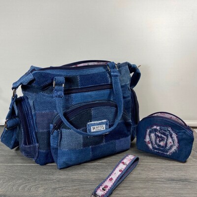 Custom Denim Purse, Made-to-order, Upcycled Patchwork Denim Purse ...