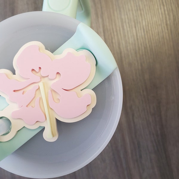 Hibiscus Flower Stanley Tag, Stanley Cup Accessory, Hibiscus Gifts ...