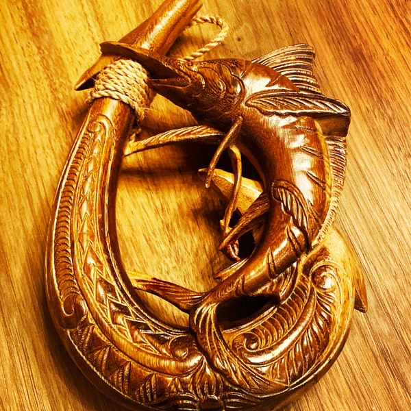 7" KANE TIKI, God of Creation, Hawaiian Tiki God Woodcarving, Tiki Face ...