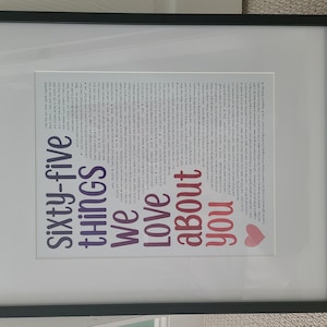 100 REASONS We Love You Personalized 100 Things We Love About - Etsy