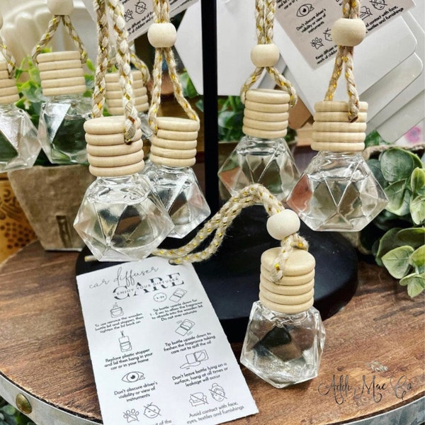 Car Diffuser Care Guide Template, MINI Hanging Oil Diffuser Care Card ...