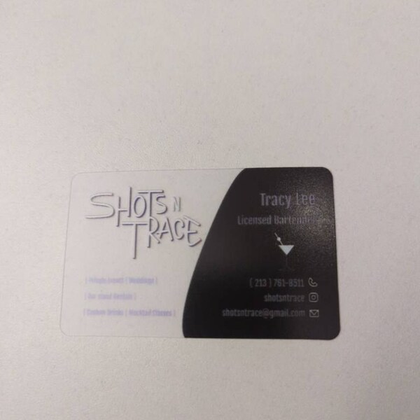 Custom Clear Plastic Business Cards, Frosted Plastic Card With Your ...