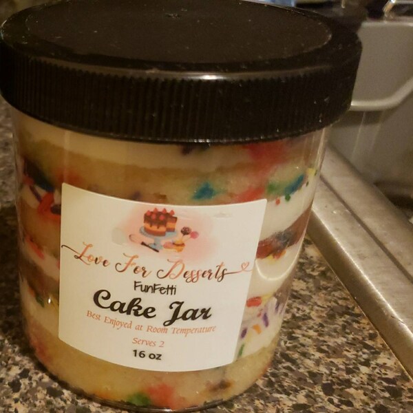 Funfetti Cake Jar - Etsy