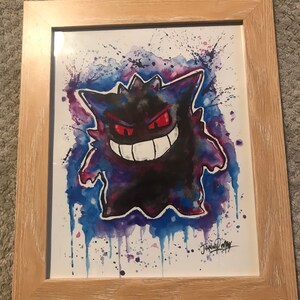 MEWTWO Watercolor Painting PRINT Pokemon Fan-art by J2art - Etsy