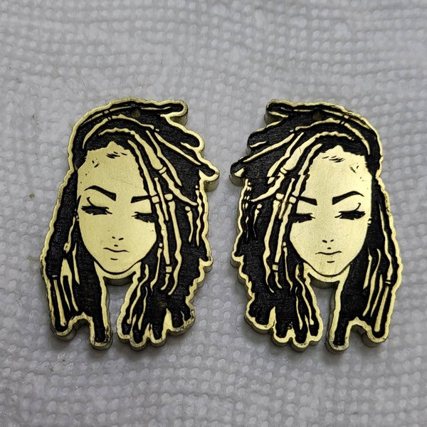 Loc’d Girl Earring Mold - Etsy