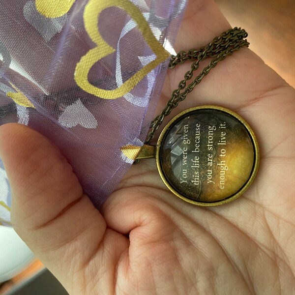 Custom Quote Necklace, Gift for Her, Christmas Gift, Personalized ...