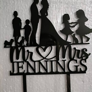Farm Wedding Cake Topper, Cowboy Wedding Cake Topper With Horse, Ranch ...