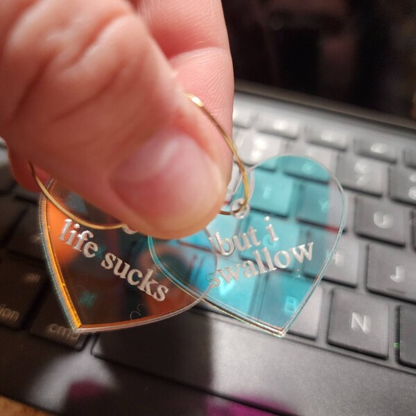 Dream Big, Fart Loud Iridescent Acrylic Keychain - Etsy