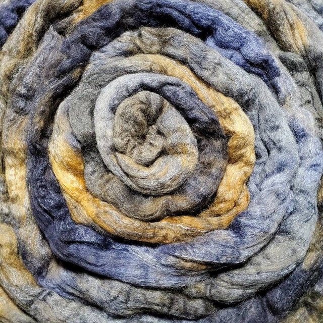 Wool Roving Spinning and Felting Fiber and Yarn by threewatersfarm