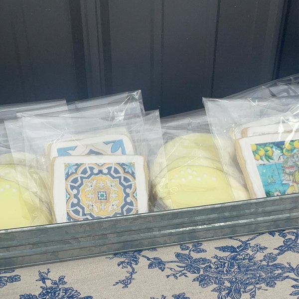 Mediterranean Tile Toppers Italian Ceramic Edible Images Positano Lemon ...