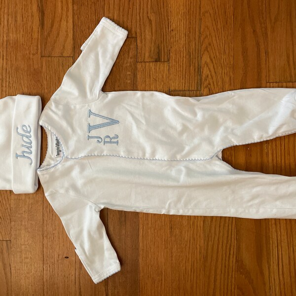 Personalized Baby Boy Coming Home Outfit, Monogrammed Baby Clothes ...