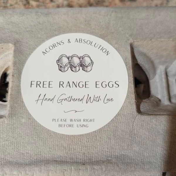 Farm Fresh Eggs Labels Carton Family Farm Name Hand Gathered Eggs Free ...