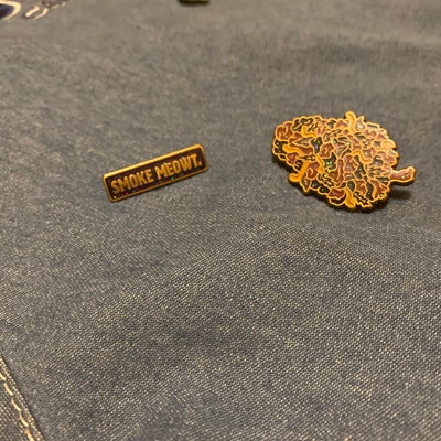 Smoke Meowt Out Weed Enamel Lapel Pin - Etsy