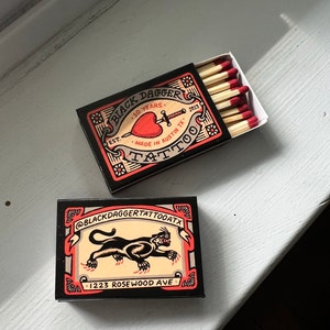 Set of Custom Printed Matchboxes Personalized Matches - Etsy