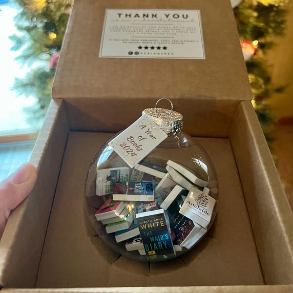 A Year of Books Custom & Personalized Miniature Book Ornament - Etsy Canada