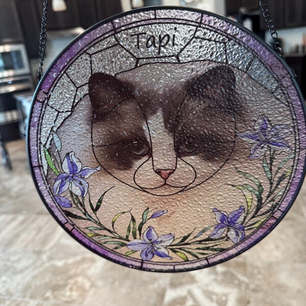 Goldfinch Stained Glass Style Suncatcher | Window Decor | Home ...