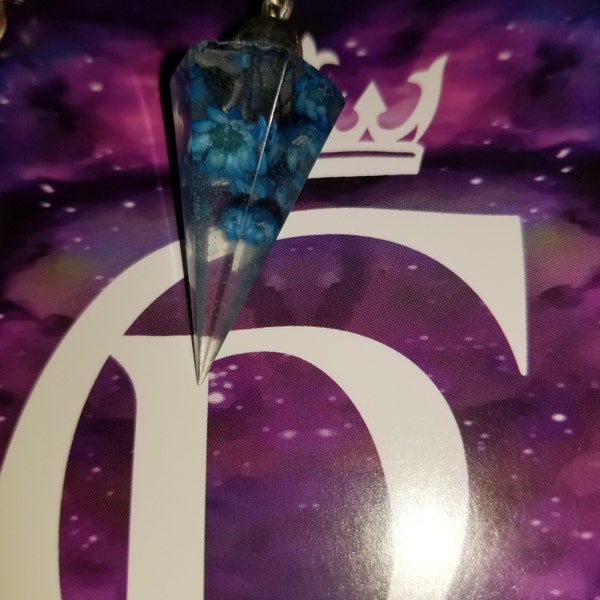 Flowers Pendulum Necklace Crystal Jewelry Crystal Resin Pendant Real ...