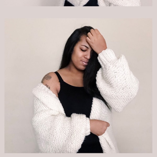 Downtown Cardigan Knit Pattern - Etsy