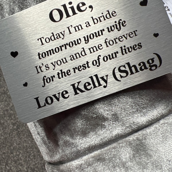 Gift for Groom From Bride, Groom Wedding Day, to My Groom Gift From ...