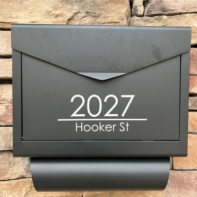 12 Inch Modern House Numbers Letters - Etsy