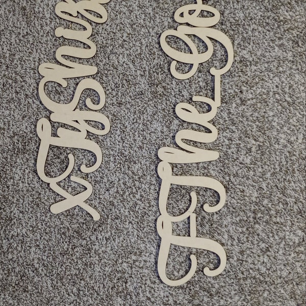 Wooden Words Custom DIY Wood Letters Large Wall Decor Paintable DIY ...